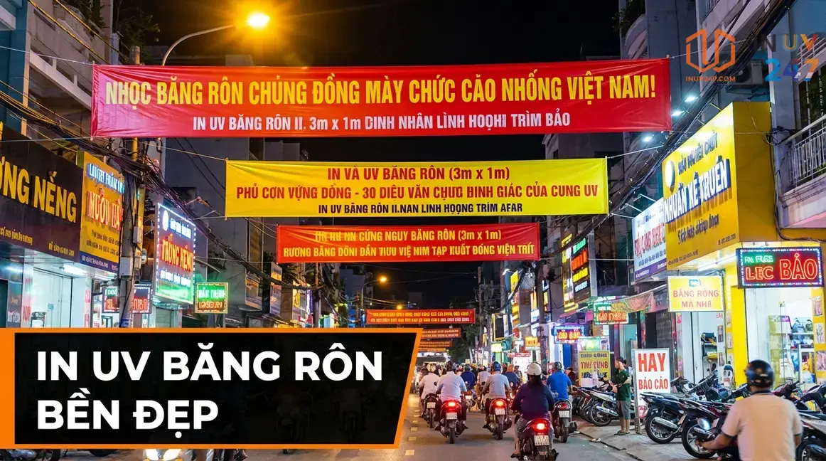 In UV băng rôn, banner giá tốt – Dịch vụ in nhanh, sắc nét